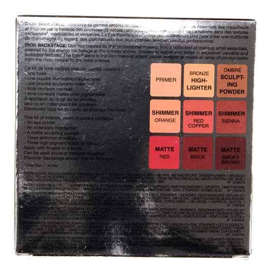 Dior Amber Neutrals Backstage Eye Palette Review & Swatches