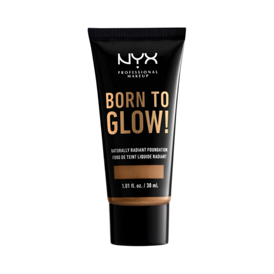 NYX Nutmeg Born to Glow Naturally Radiant Foundation Review & Swatches