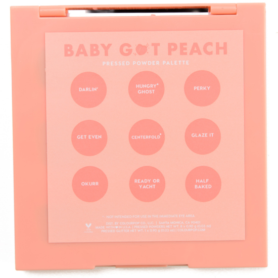 ColourPop Baby Got Peach 9-Pan Pressed Powder Palette Review & Swatches