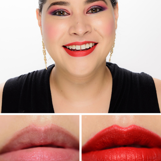 NARS Intrigue & Inappropriate Red Lipsticks Reviews & Swatches