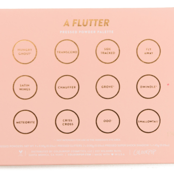 ColourPop A Flutter Eyeshadow Palette Review & Swatches