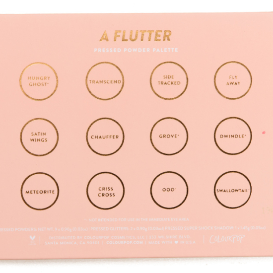 ColourPop A Flutter Eyeshadow Palette Review & Swatches