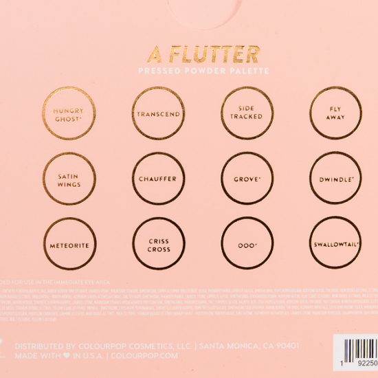 ColourPop A Flutter Eyeshadow Palette Review & Swatches