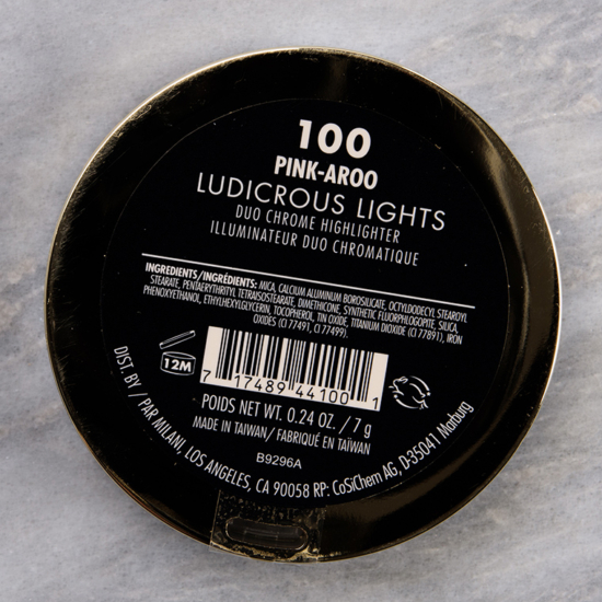 Milani Pink-aroo Ludicrous Lights Duo Chrome Highlighter Review & Swatches