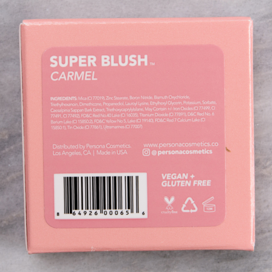 Persona Carmel Super Blush Review & Swatches