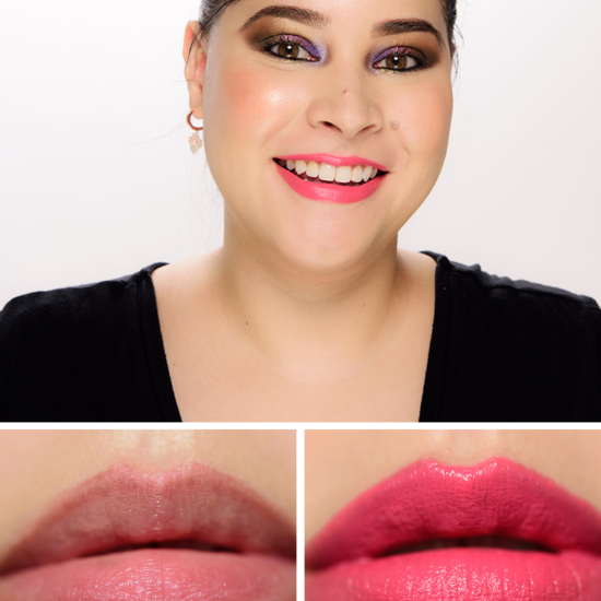 Shiseido Neon Buzz (213) VisionAiry Gel Lipstick Review & Swatches