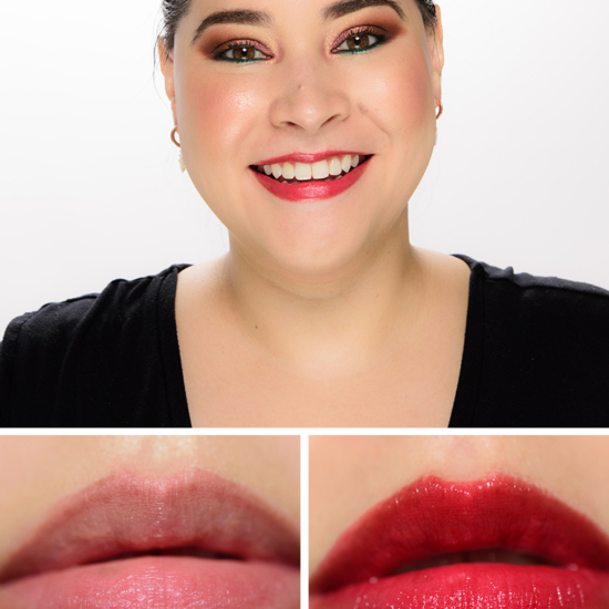 YSL Rouge Caftan (92) Rouge Volupte Shine Oil-in-Stick Review & Swatches