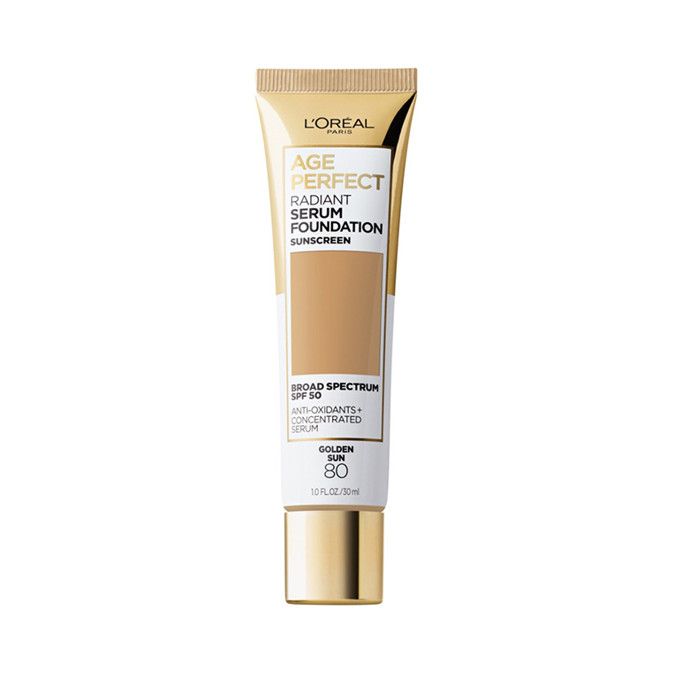 L'Oreal Golden Sun (80) Age Perfect Radiant Serum Foundation Review ...