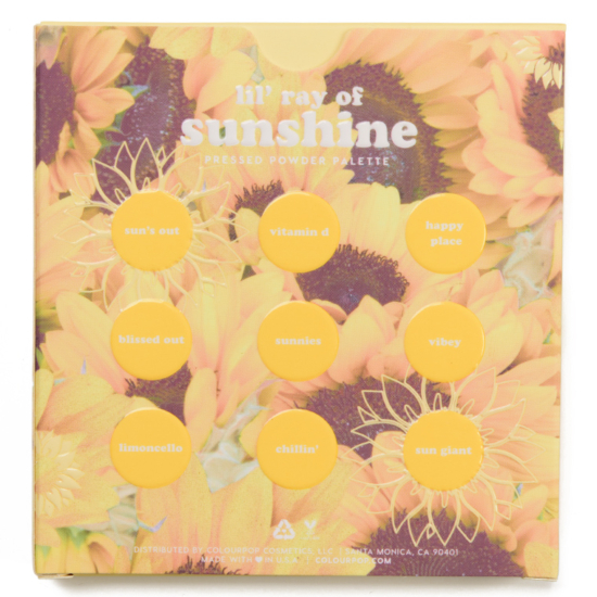 ColourPop Lil' Ray of Sunshine 9-Pan Pressed Powder Palette Review ...
