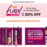 Ulta Fall Haul Event 2020 | 9/25 to 10/3