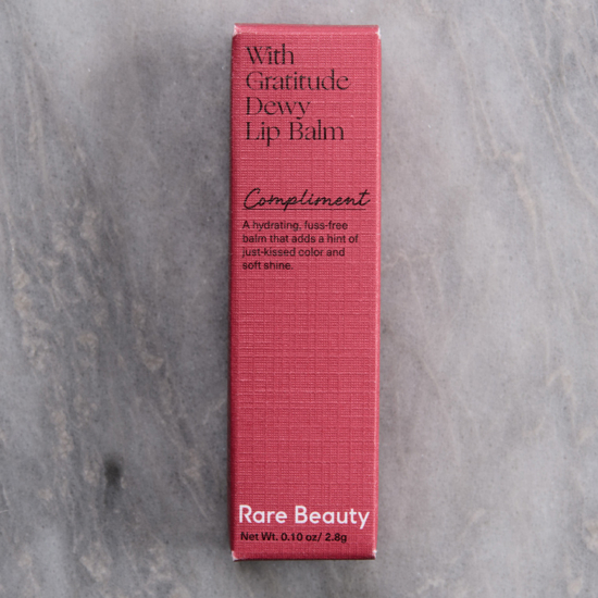 Rare Beauty Compliment With Gratitude Dewy Lip Balm Review & Swatches
