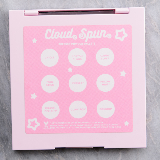 ColourPop Cloud Spun 9-Pan Pressed Powder Palette Review & Swatches