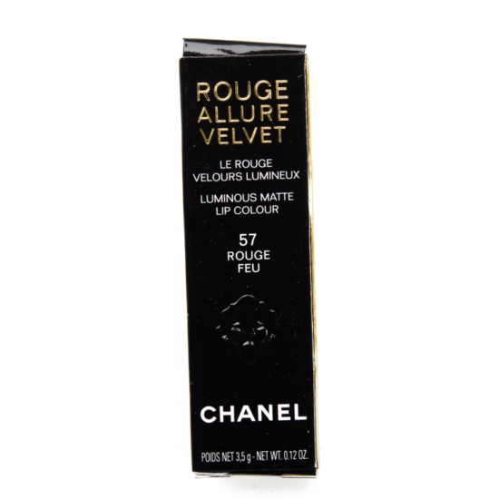 Chanel Rouge Feu (57) Rouge Allure Velvet Review & Swatches