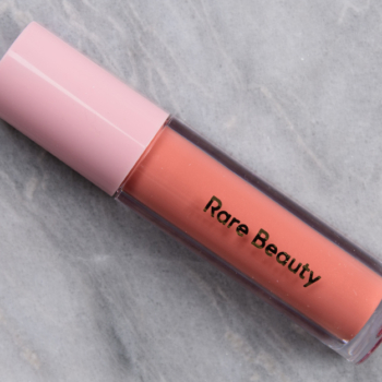 Rare Beauty Nearly Apricot Stay Vulnerable Liquid Eyeshadow Review ...