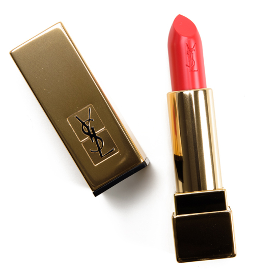 YSL Rouge Neon (50) Rouge Pur Couture SPF15 Lipstick Review & Swatches