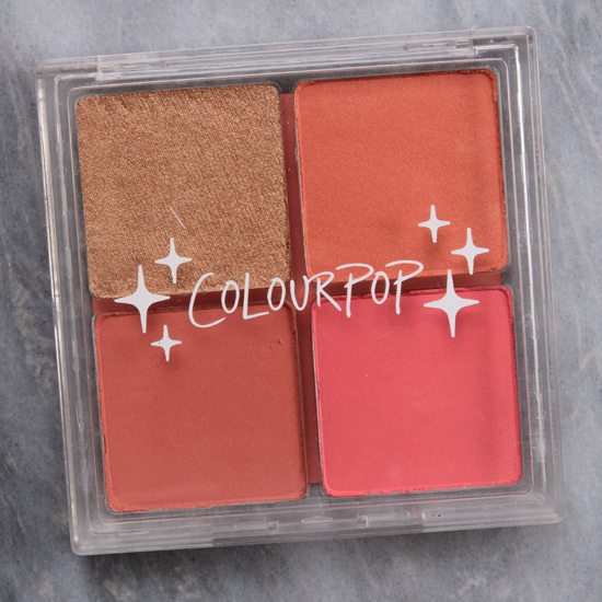 ColourPop Cookie Cluster 4-Pan Cheek Palette Review & Swatches