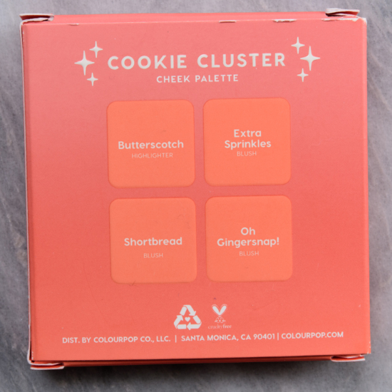 ColourPop Cookie Cluster 4-Pan Cheek Palette Review & Swatches