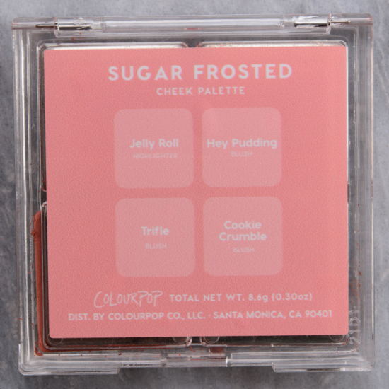 ColourPop Sugar Frosted 4-Pan Cheek Palette Review & Swatches