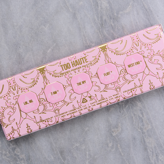 ColourPop Too Haute Palette Review & Swatches