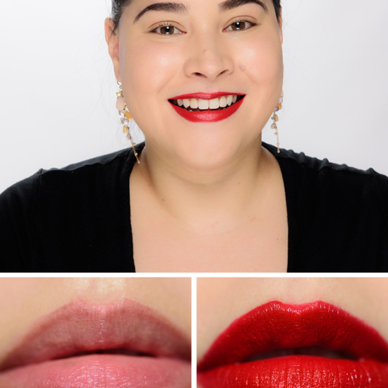 Giorgio Armani Cardinal Red (420) Lip Maestro Review & Swatches