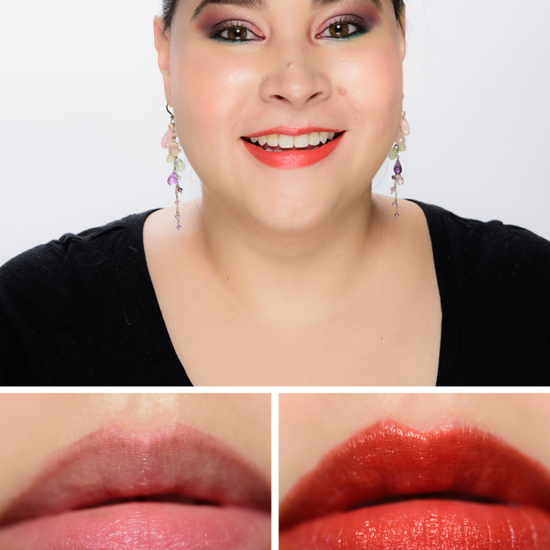 MAC TNTeaser Lustreglass Sheer-Shine Lipstick Review & Swatches
