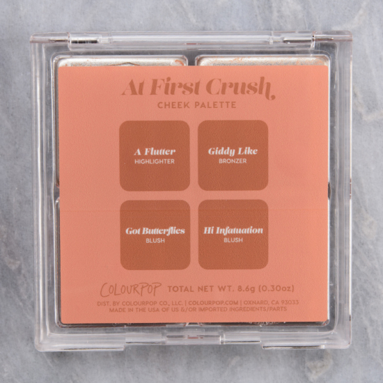 ColourPop At First Crush Cheek Quad Review & Swatches
