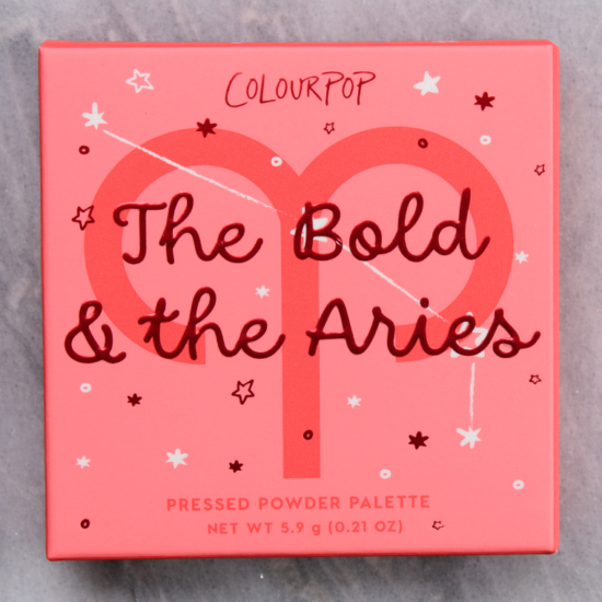 ColourPop The Bold and the Aries Eyeshadow Quad Review & Swatches