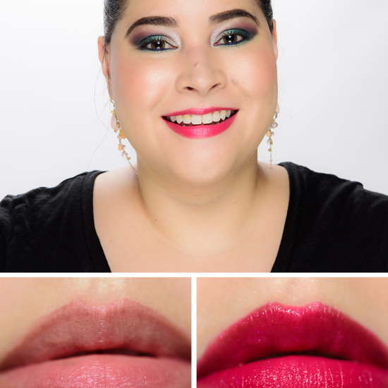 MAC Flawless is More & Pink Big Lustreglass Lipsticks Reviews & Swatches