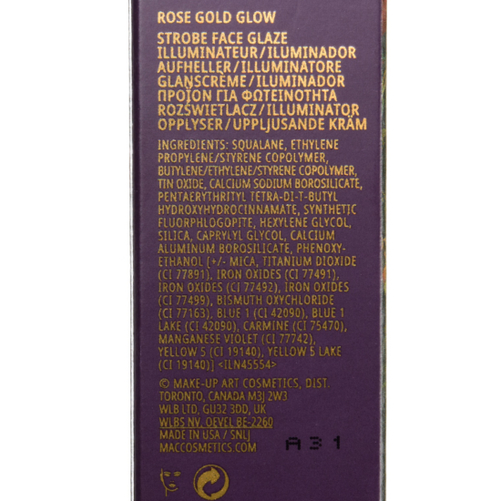 MAC Rose Gold Glow Strobe Face Glaze Review & Swatches