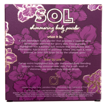 Sol Body Wild Orchid Shimmering Body Powder Review & Swatches