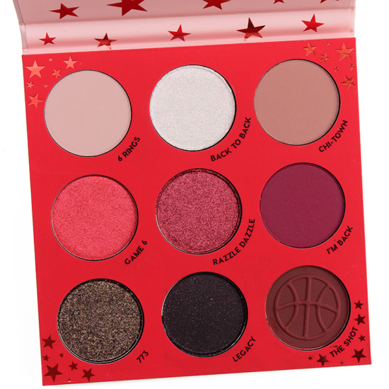 ColourPop x NBA Chicago Bulls Eyeshadow Palette Review & Swatches