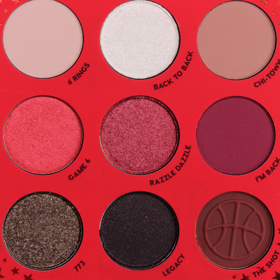 ColourPop x NBA Chicago Bulls Eyeshadow Palette Review & Swatches