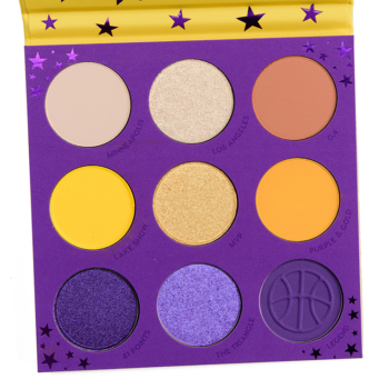 ColourPop x NBA Los Angeles Lakers Eyeshadow Palette Review & Swatches