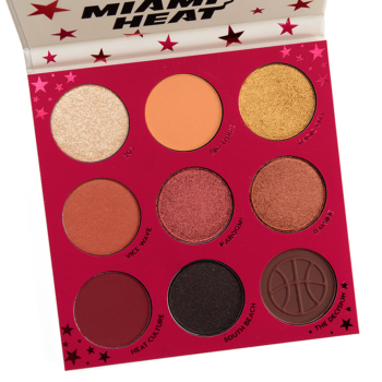 ColourPop x NBA Miami Heat Eyeshadow Palette Review & Swatches