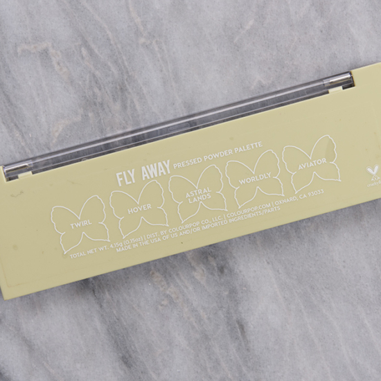 ColourPop Fly Away Palette Review & Swatches