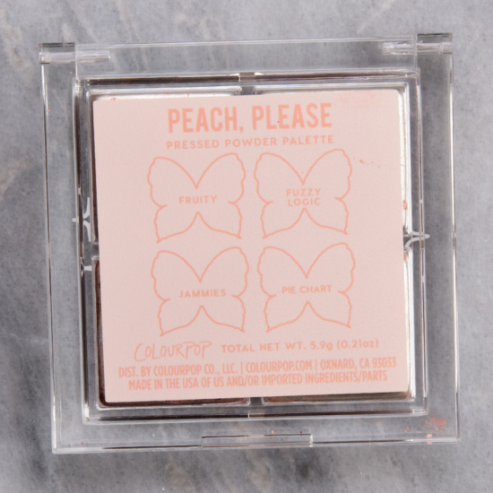 ColourPop Peach Please Eyeshadow Quad Review & Swatches