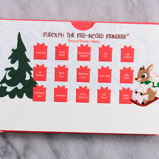 ColourPop Rudolph the Red-Nosed Reindeer Palette Review & Swatches