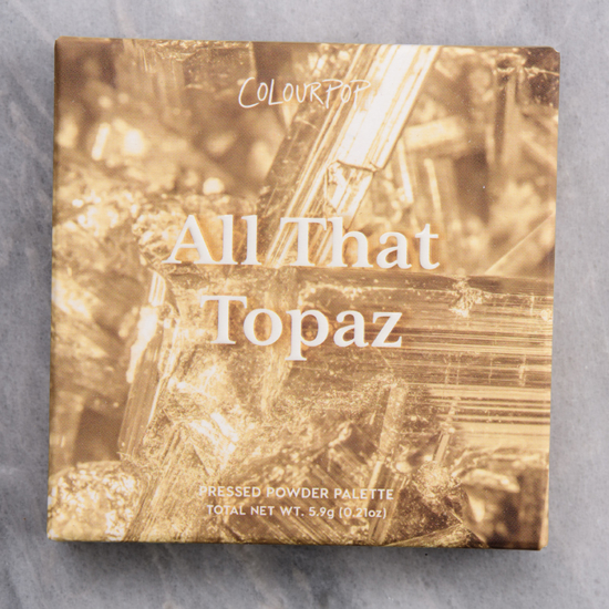 ColourPop All That Topaz Eyeshadow Quad Review & Swatches