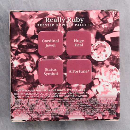ColourPop Really Ruby Pressed Powder Shadow Quad Review & Swatches