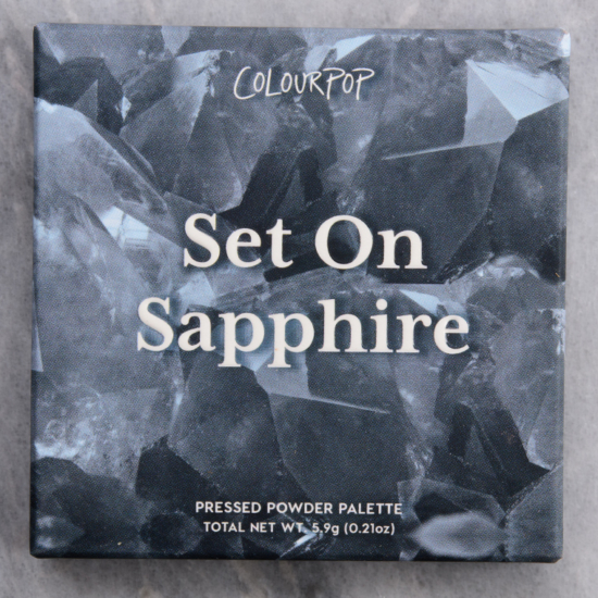 ColourPop Set on Sapphire Pressed Powder Shadow Quad Review & Swatches