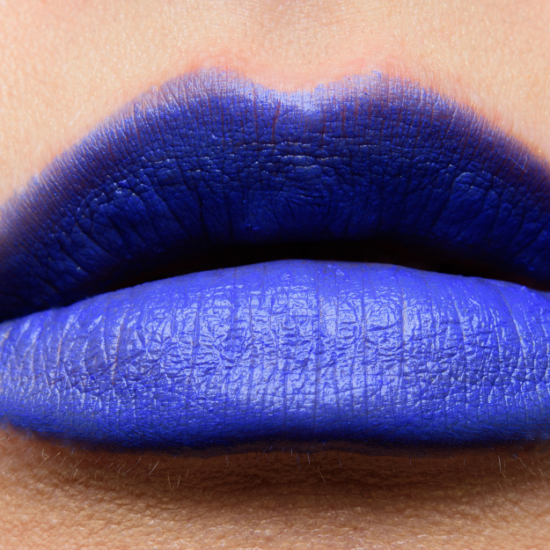 MAC Canal Blue Lipstick Review & Swatches