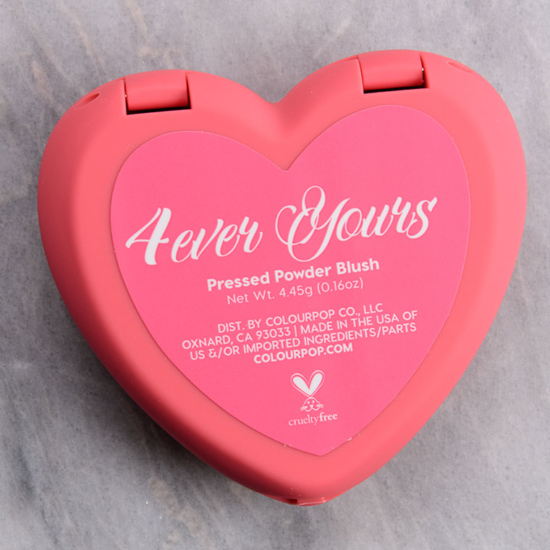 ColourPop 4Ever Yours Pressed Powder Blush Review & Swatches