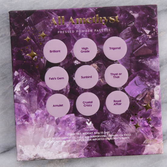 ColourPop All Amethyst 9-Pan Pressed Powder Palette Review & Swatches