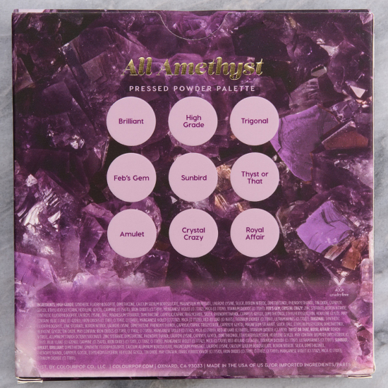 ColourPop All Amethyst 9-Pan Pressed Powder Palette Review & Swatches