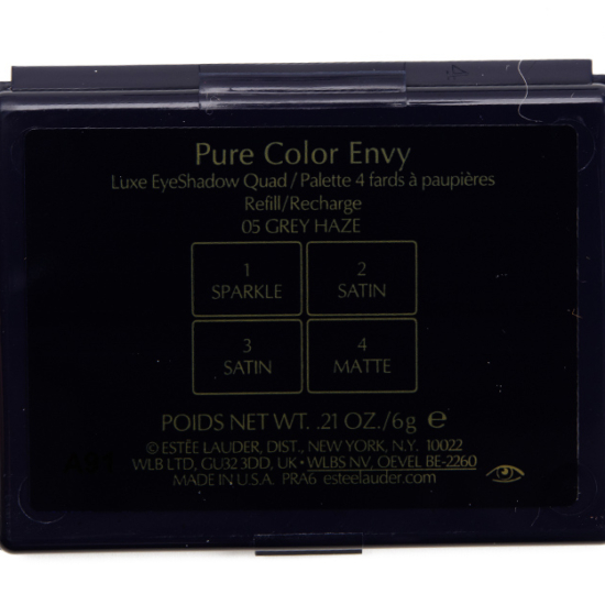 Estee Lauder Grey Haze Pure Color Envy Eyeshadow Quad Review & Swatches
