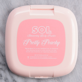Sol Body Pretty Peach Shimmering Body Powder Review & Swatches