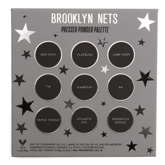 ColourPop Brooklyn Nets Eyeshadow Palette Review & Swatches