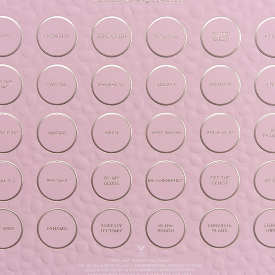 ColourPop Rock Candy Palette Swatches