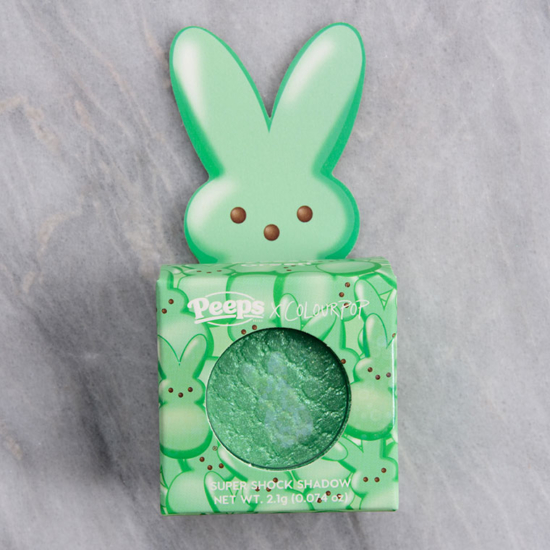 ColourPop Peeps Green Super Shock Shadow Review & Swatches