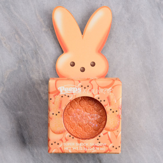 ColourPop Peeps Orange Super Shock Shadow Review & Swatches